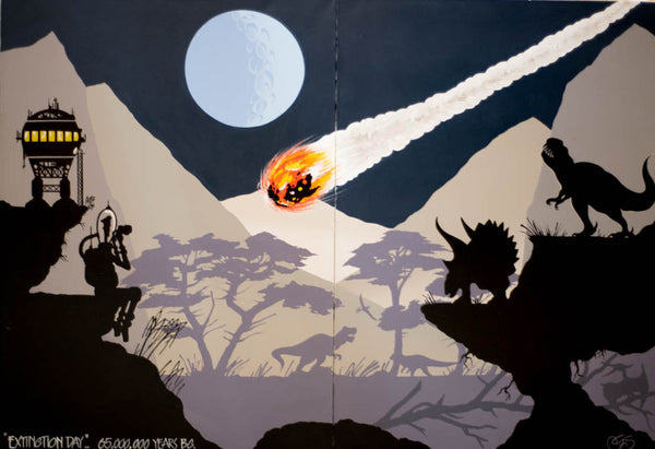#Sold "Extinction Day... 65,000,000 Years BC" by Graham Shaw – De La Liff